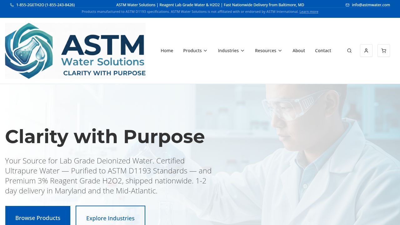What is Deionized Water? | The Industry Standard for Purity